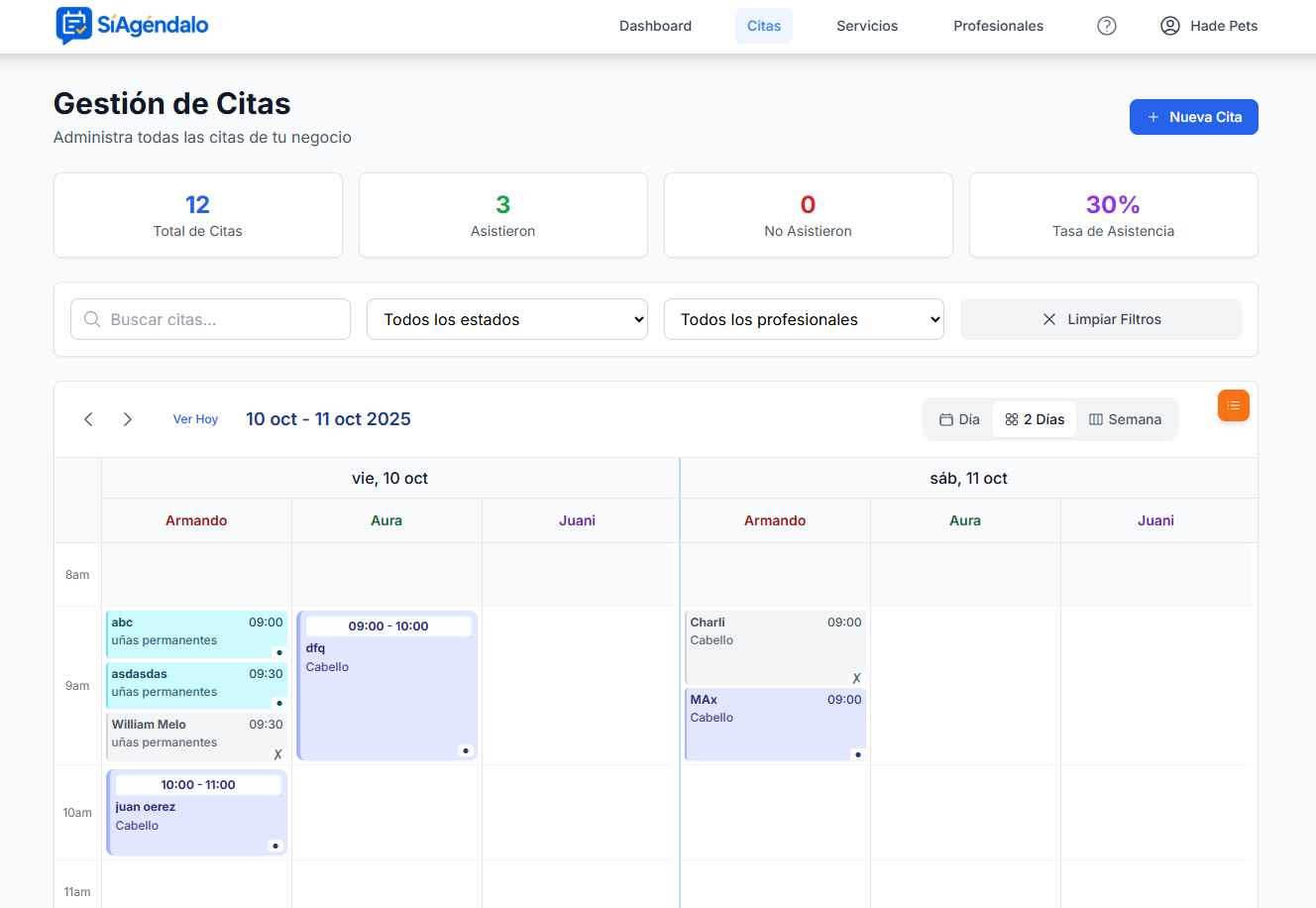 SíAgéndalo - Sistema de Agendamiento de Citas Online | Reservas en Tiempo Real